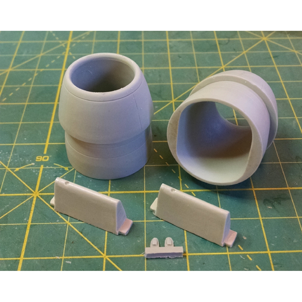 Gloster Meteor Short Chord Intake set in 1/32 | Fisher Model & Pattern